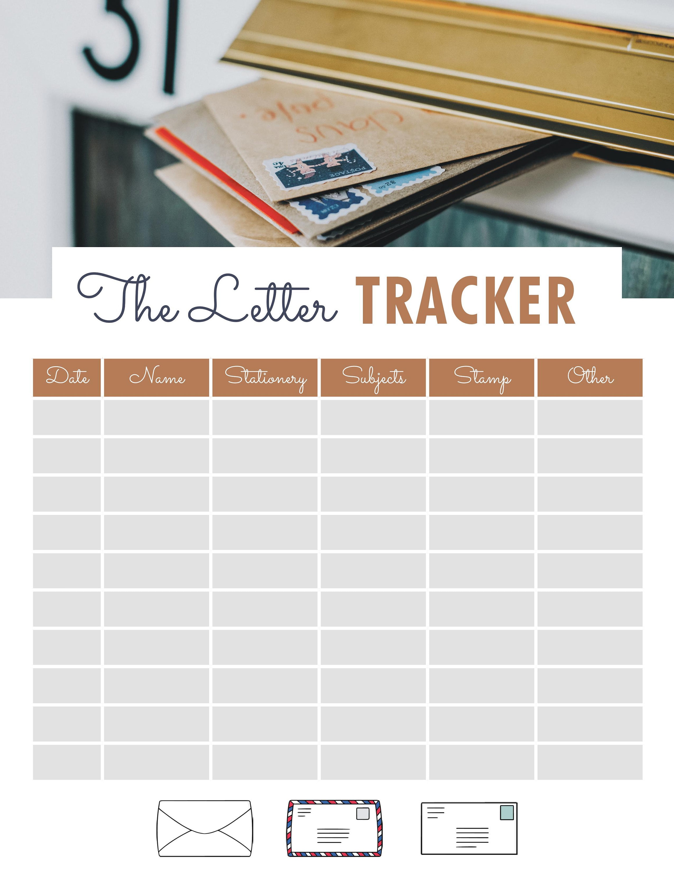 Penpal Tracker - Etsy
