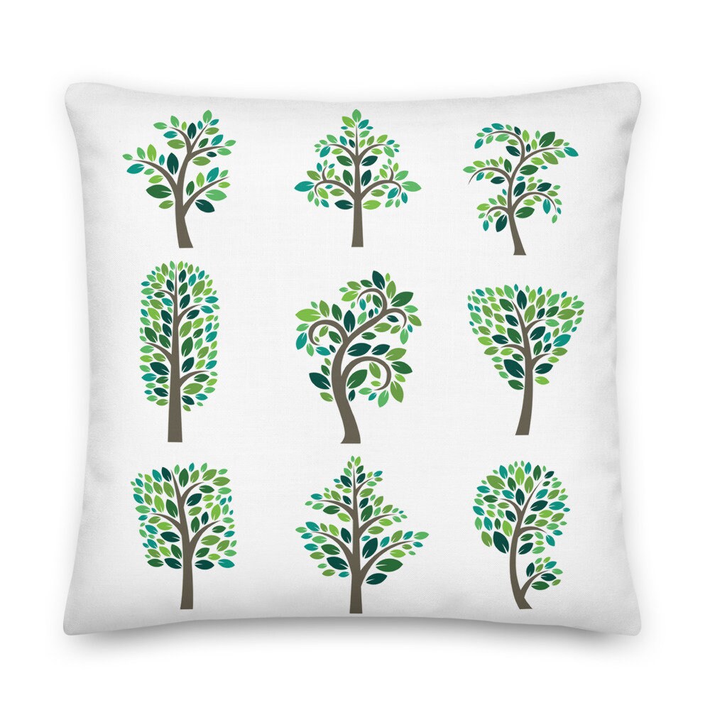 Tree Pillow-Nature Decor Throw Pillow Botanical Home Decor | Etsy