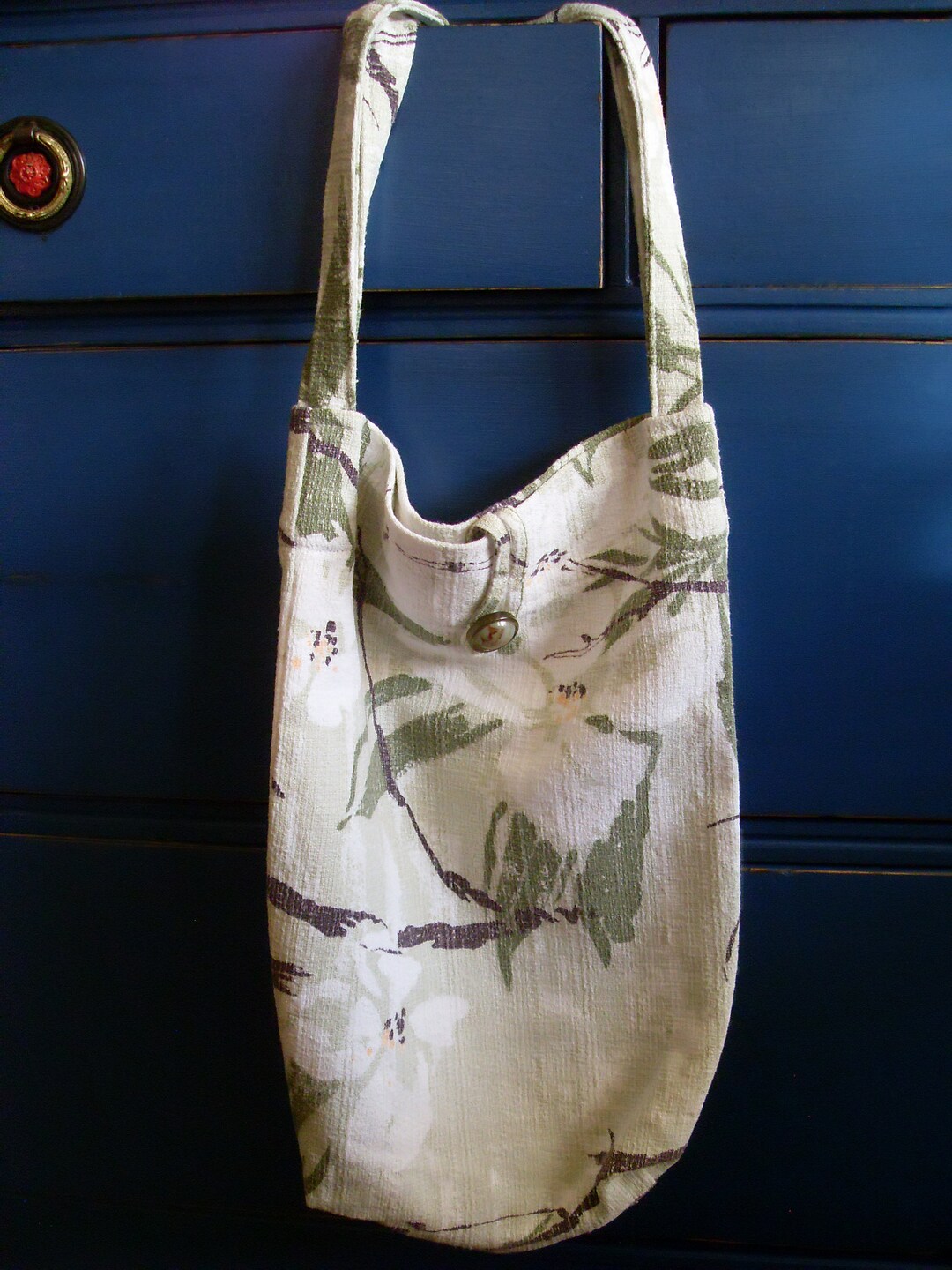 Barkcloth Wine Bag Tote - Etsy