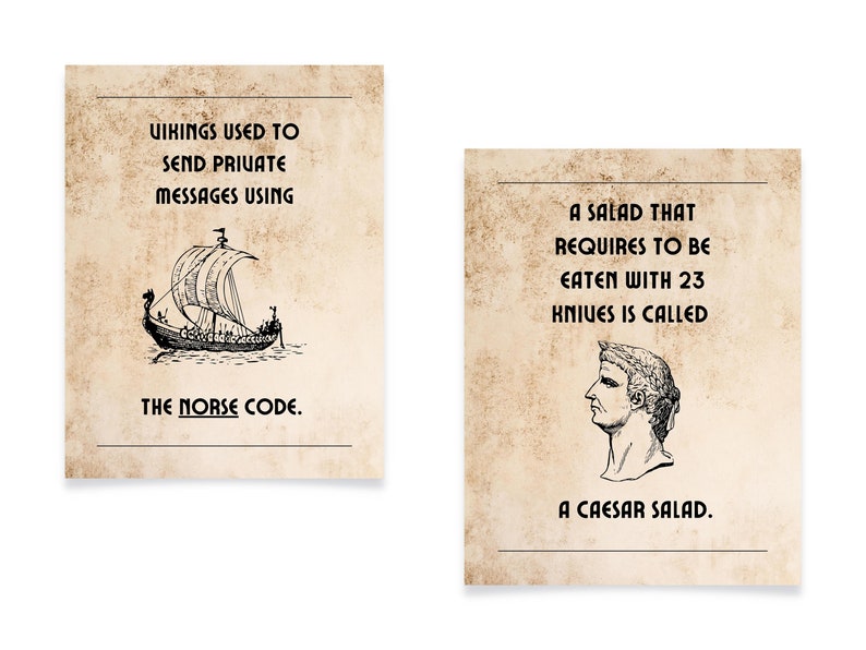 Funny History Puns Printables Set of 10 High School History - Etsy