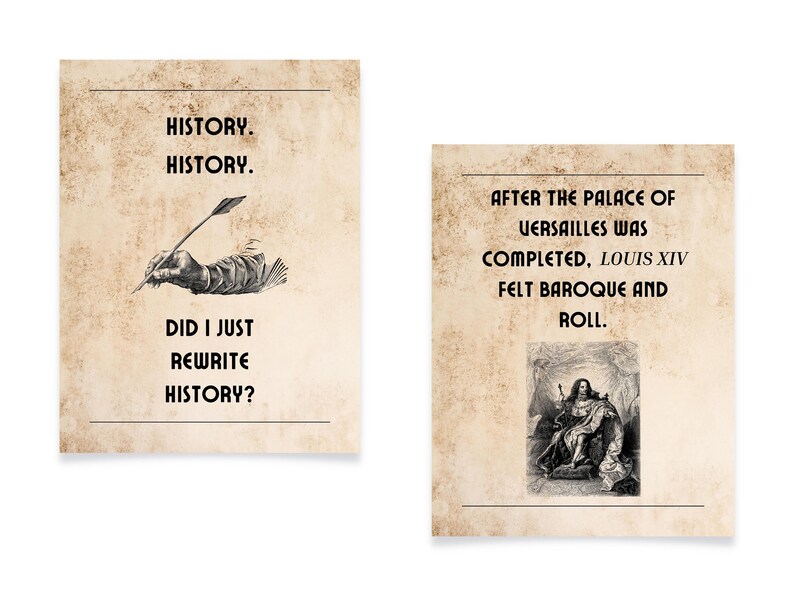 Funny History Puns Printables Set of 10 High School History - Etsy