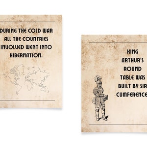 Funny History Puns Printables, Set of 10 High School History Classroom ...