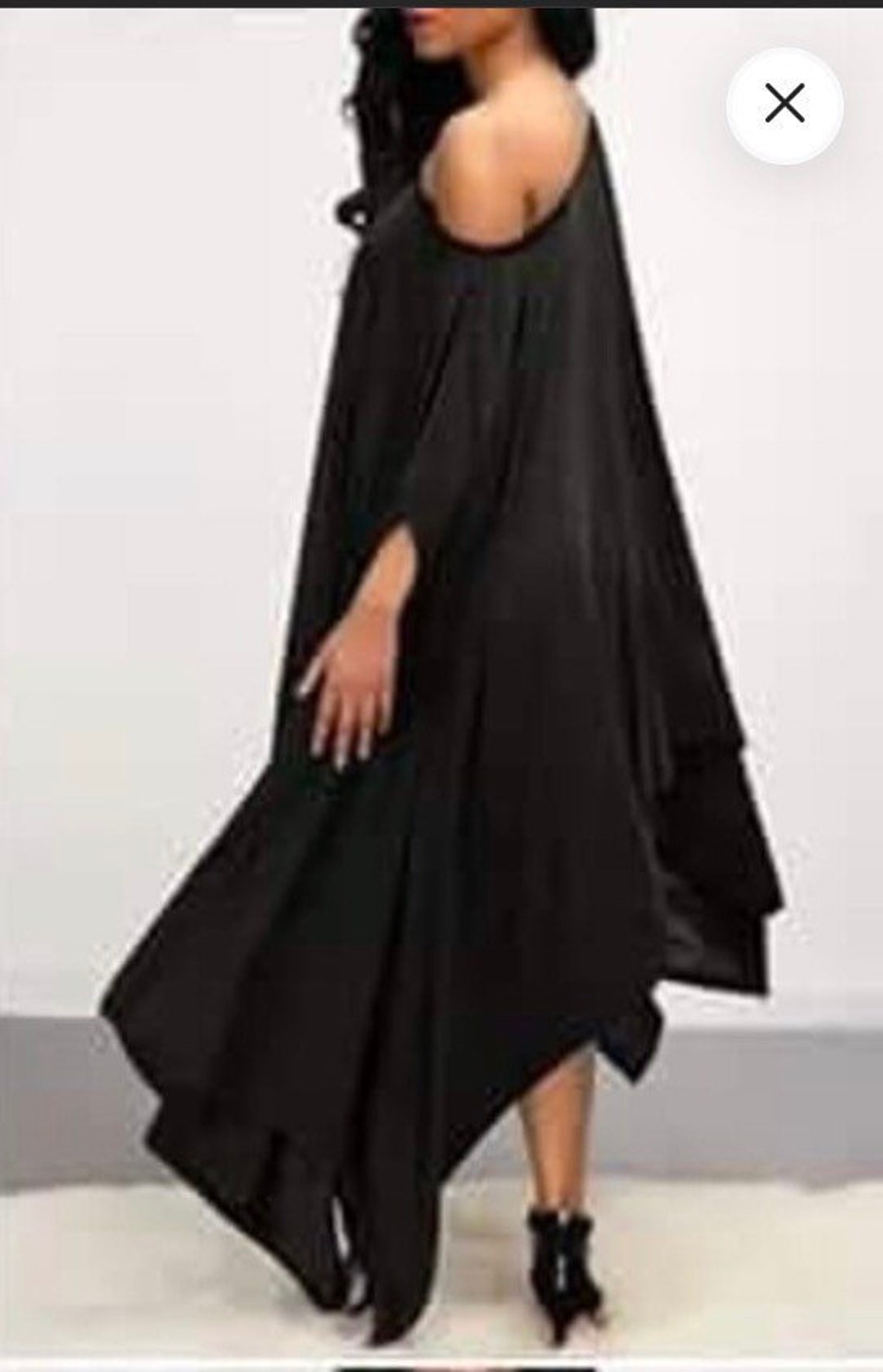 Off Shoulder Cape Dress W/ Pockets SALE - Etsy