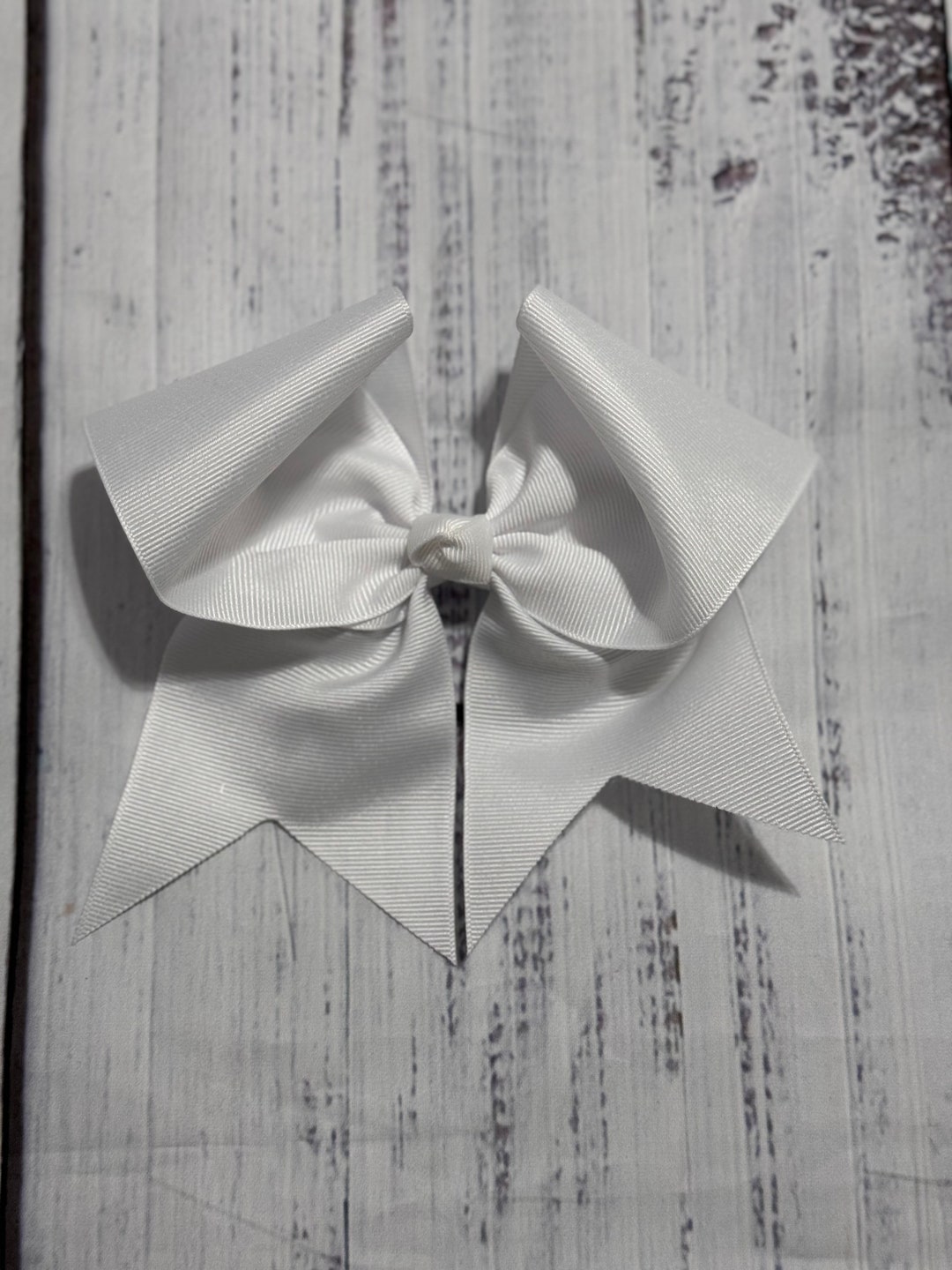 Quick Ship White Cheer Bow Try Out Bow Three Inch Bows Cheer Bows Plain ...