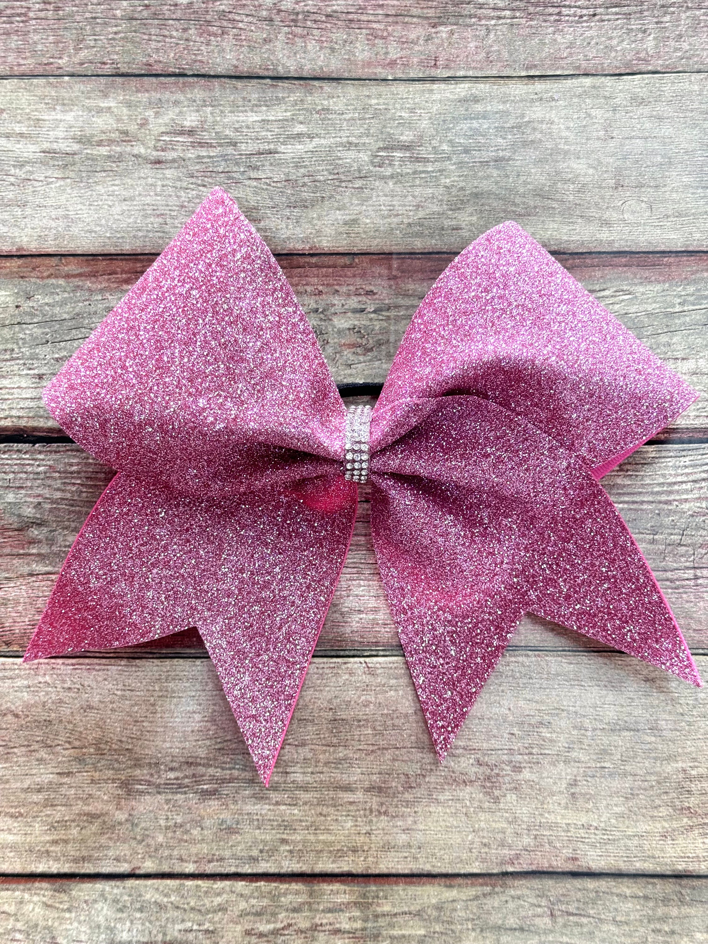 Pink Cheer Bow Glitter Bow Competition Bow Three Inch Bows Breast ...