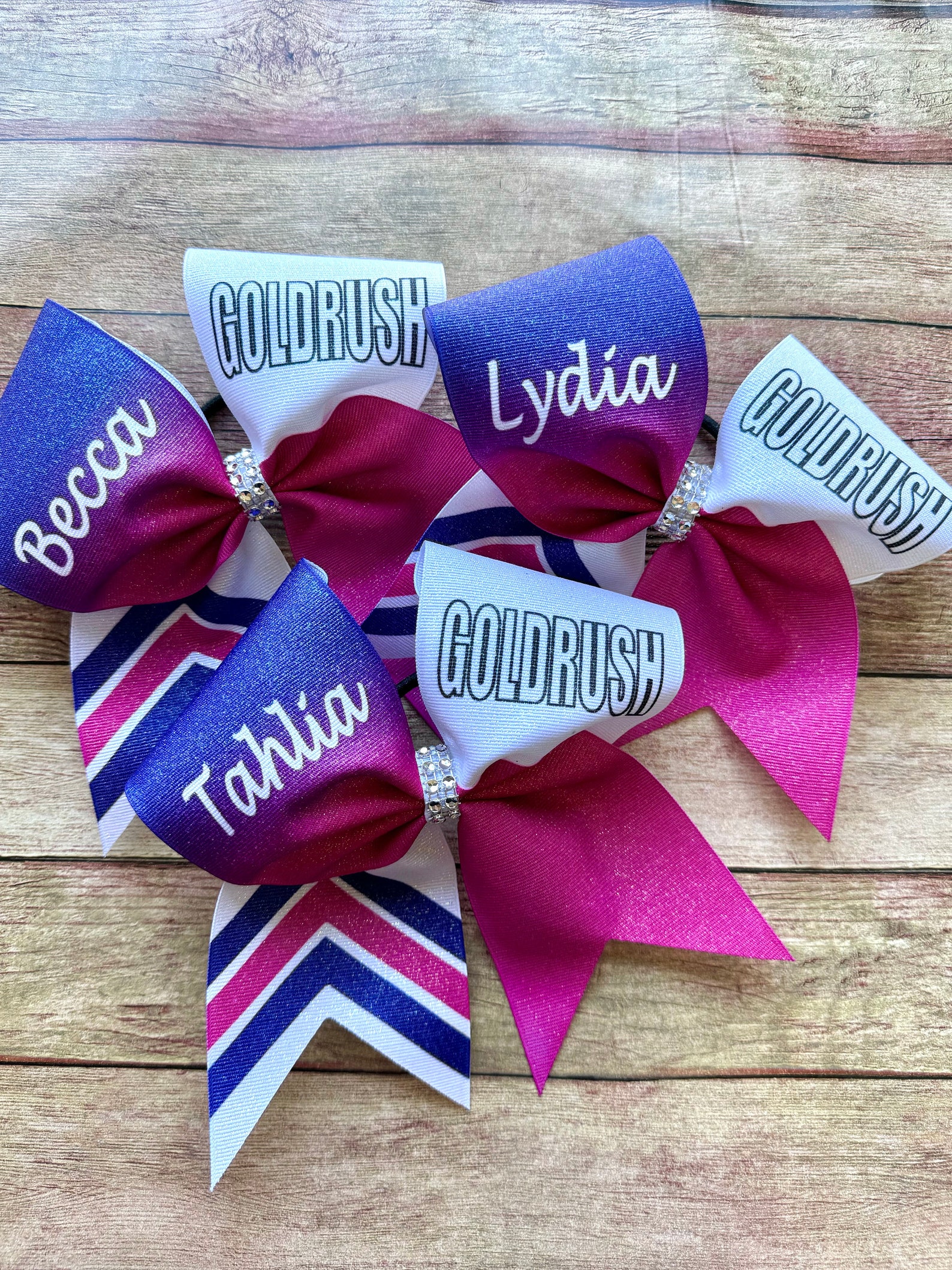 Custom Sublimated Cheer Bow - Three Inch Bows - Cheer Bows - Dance Bow ...