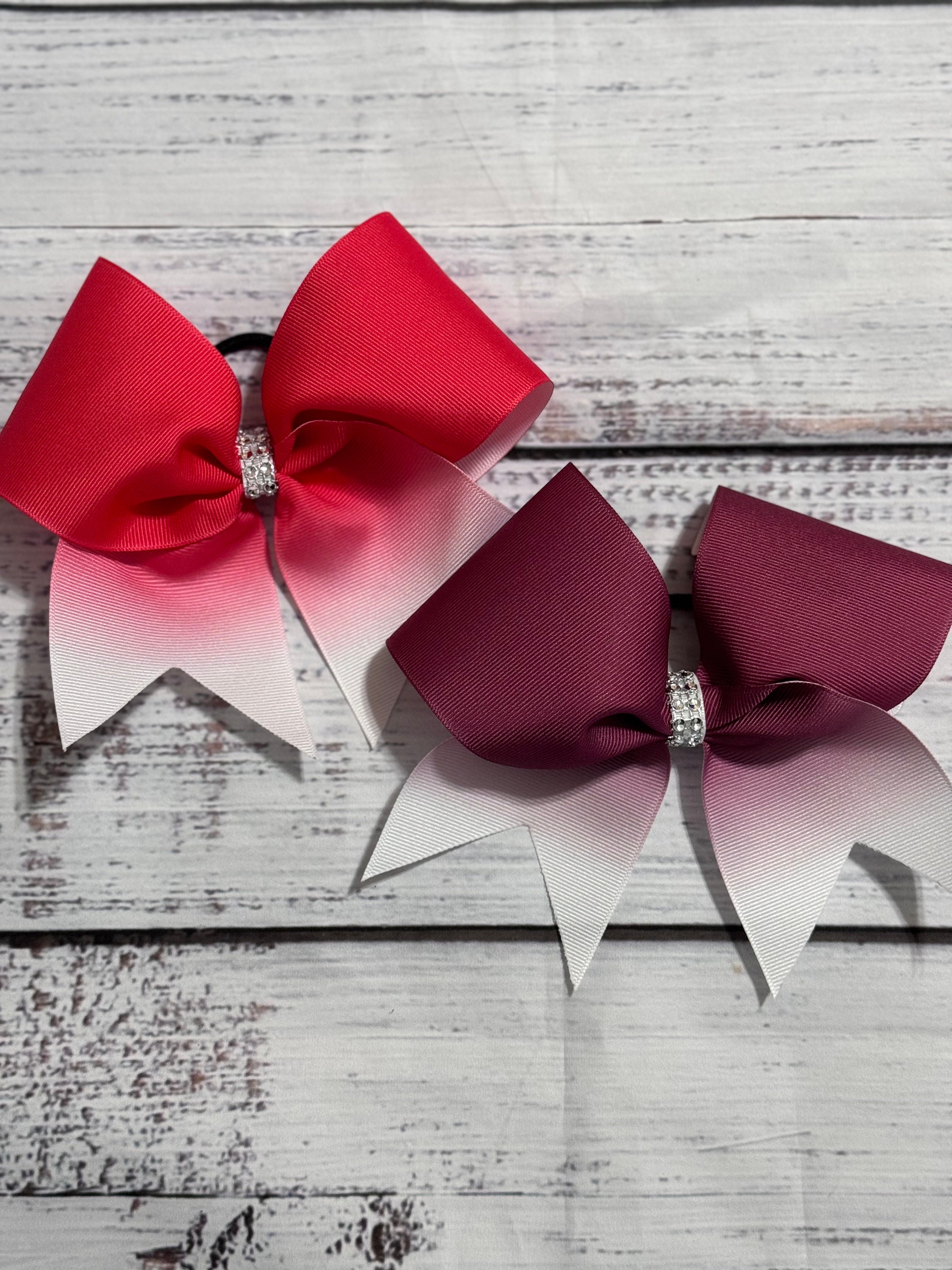 Quick Ship Ombré Matte Cheer Bow Try Out Bow Simple Bows 3inch Bows ...