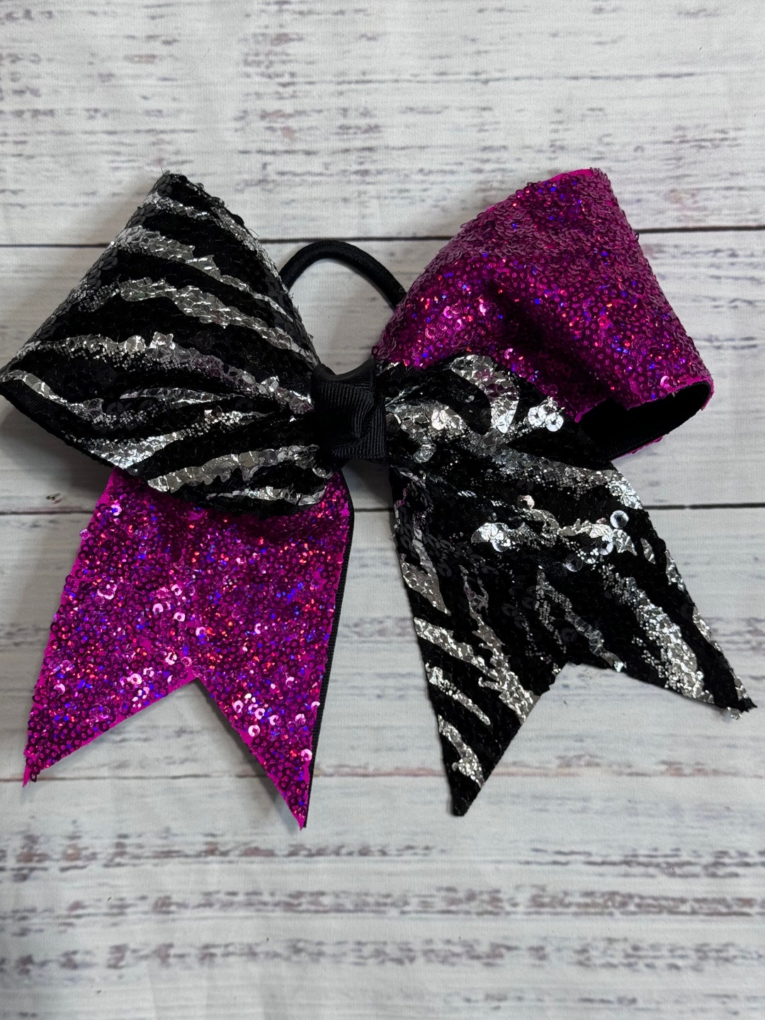 Ready to Ship Red Cheer Bow Sequin Bow Dance Bow Cheer Bow Animal Print ...