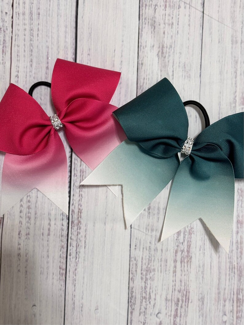 Quick Ship Ombré Matte Cheer Bow Try Out Bow Simple Bows 3inch Bows ...