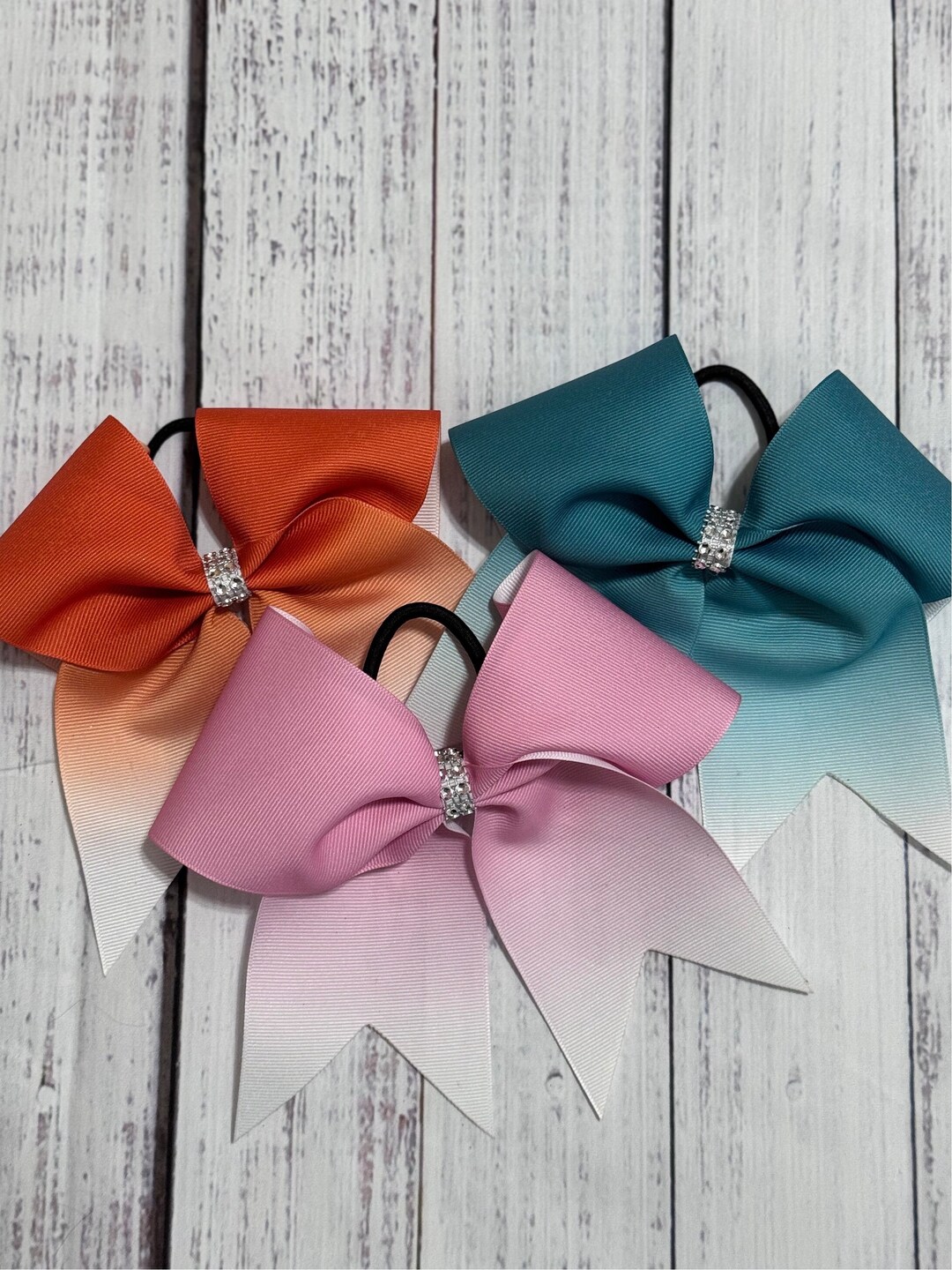 Quick Ship Ombré Matte Cheer Bow Try Out Bow Simple Bows 3inch Bows ...