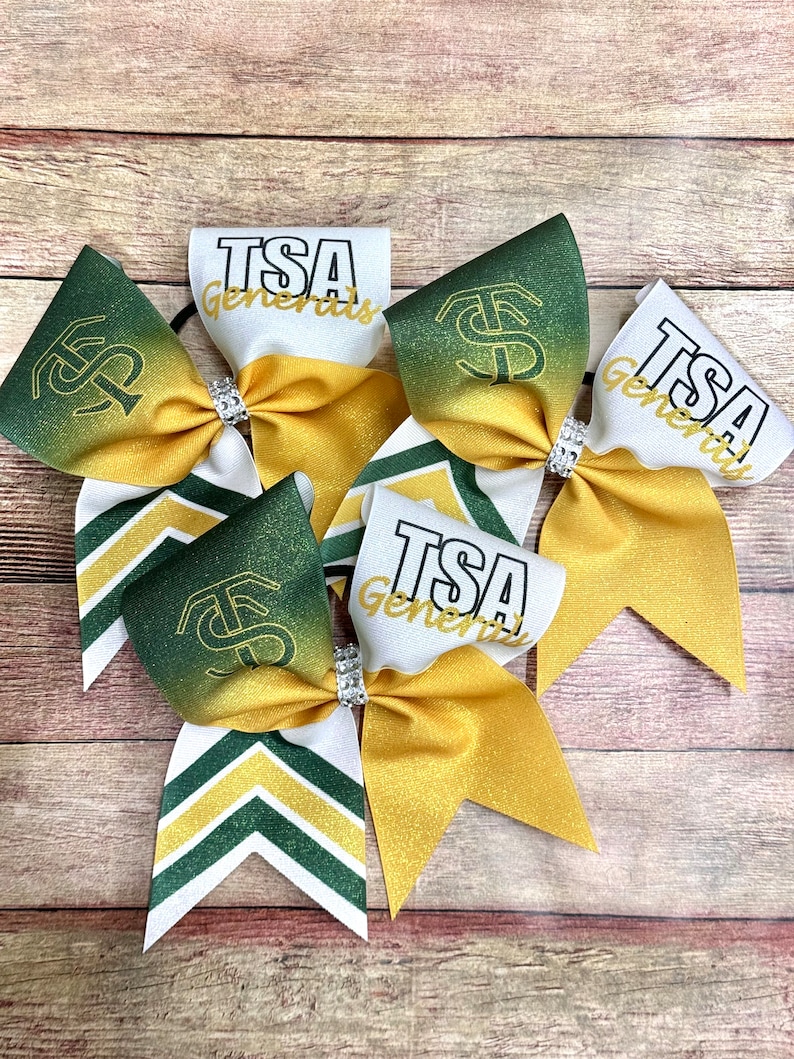 Custom Sublimated Cheer Bow - Three Inch Bows - Cheer Bows - Dance Bow ...