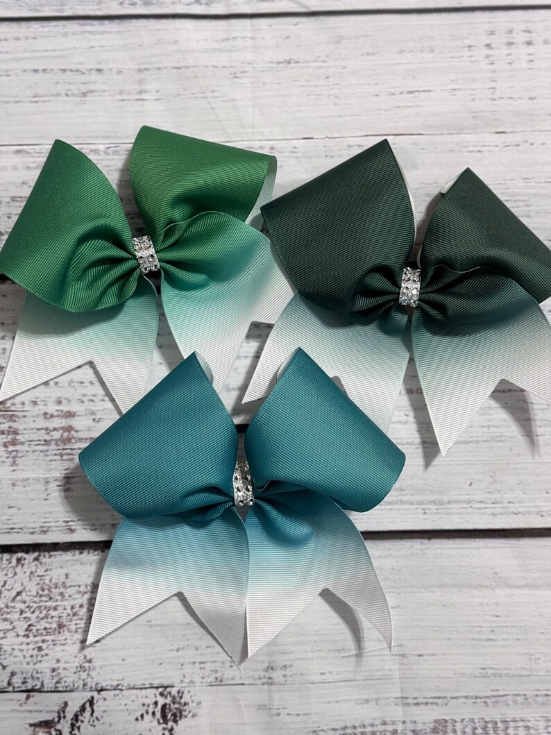 Quick Ship Ombré Matte Cheer Bow Try Out Bow Simple Bows 3inch Bows ...
