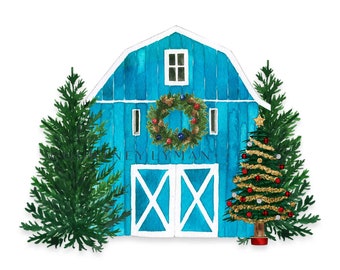Rustic Barn Clip Art - Etsy UK