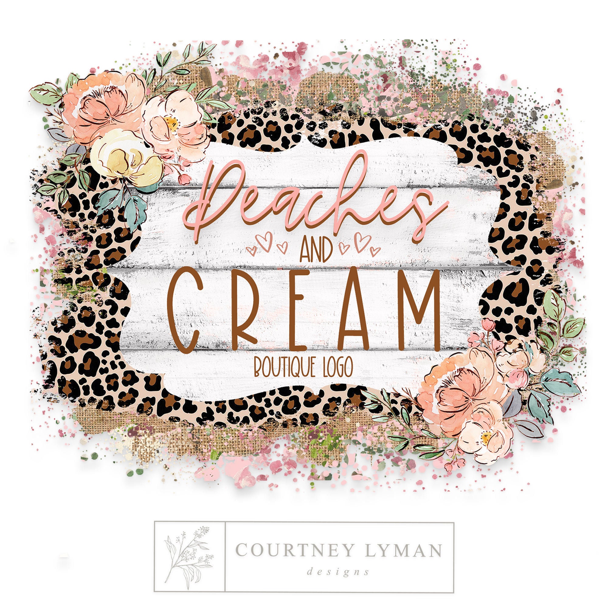 Paper Feminine DIY Instant download Logo Calligraphy Logo Templett Logo ...