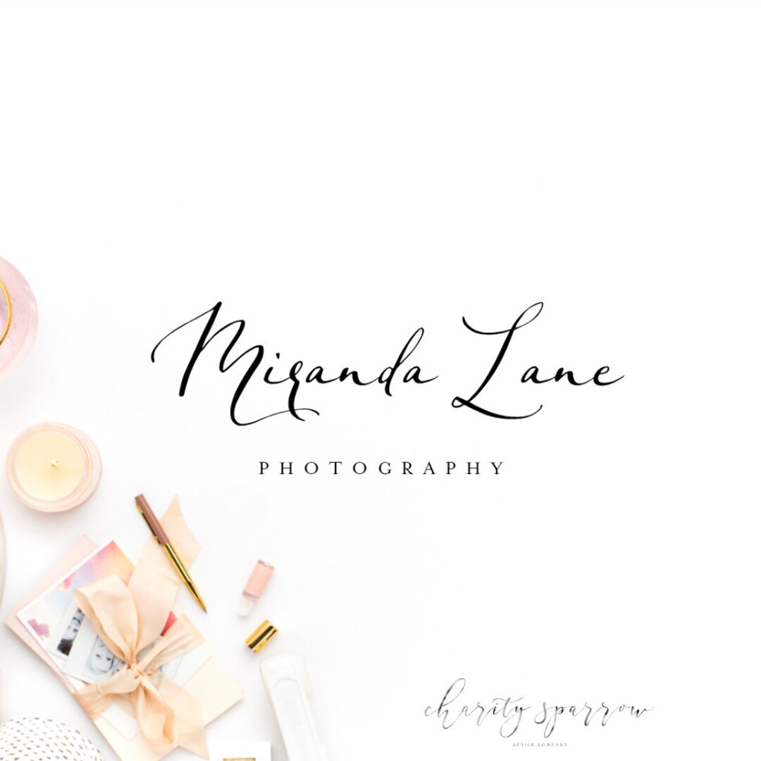 Calligraphy Signature Logo Photography Logo Blog Header - Etsy
