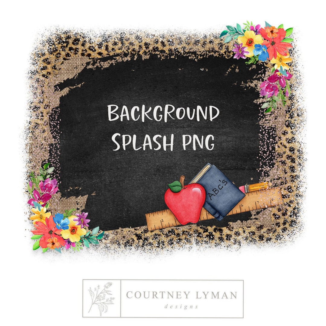 School Chalkboard Clip-art, School Back Splash, Back to School Clipart ...