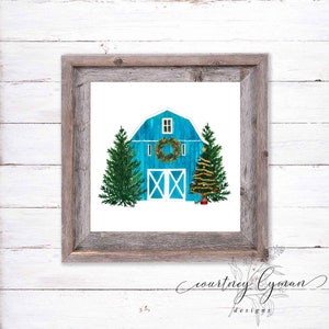 Christmas Barn Clip-art, Christmas Graphic, Barn Holiday Clipart ...