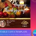 Happy Thanksgiving Template Bundle, Thanksgiving Canva Templates, Canva ...