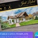 Hello Neighbor, Elegant 2 Sided Real Estate Postcard 8.5x5.5in Instant ...