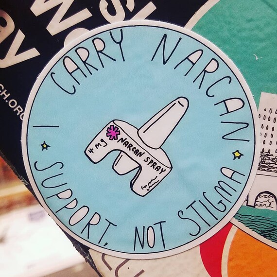 Narcan Harm Reduction Sticker | Etsy