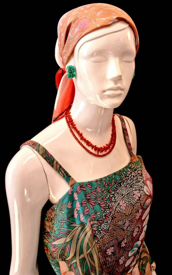 Antique 30s Salmon pink Mediterranean branch coral gr… - Gem