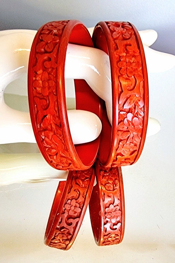 fine antique chinese cinnabar - Gem