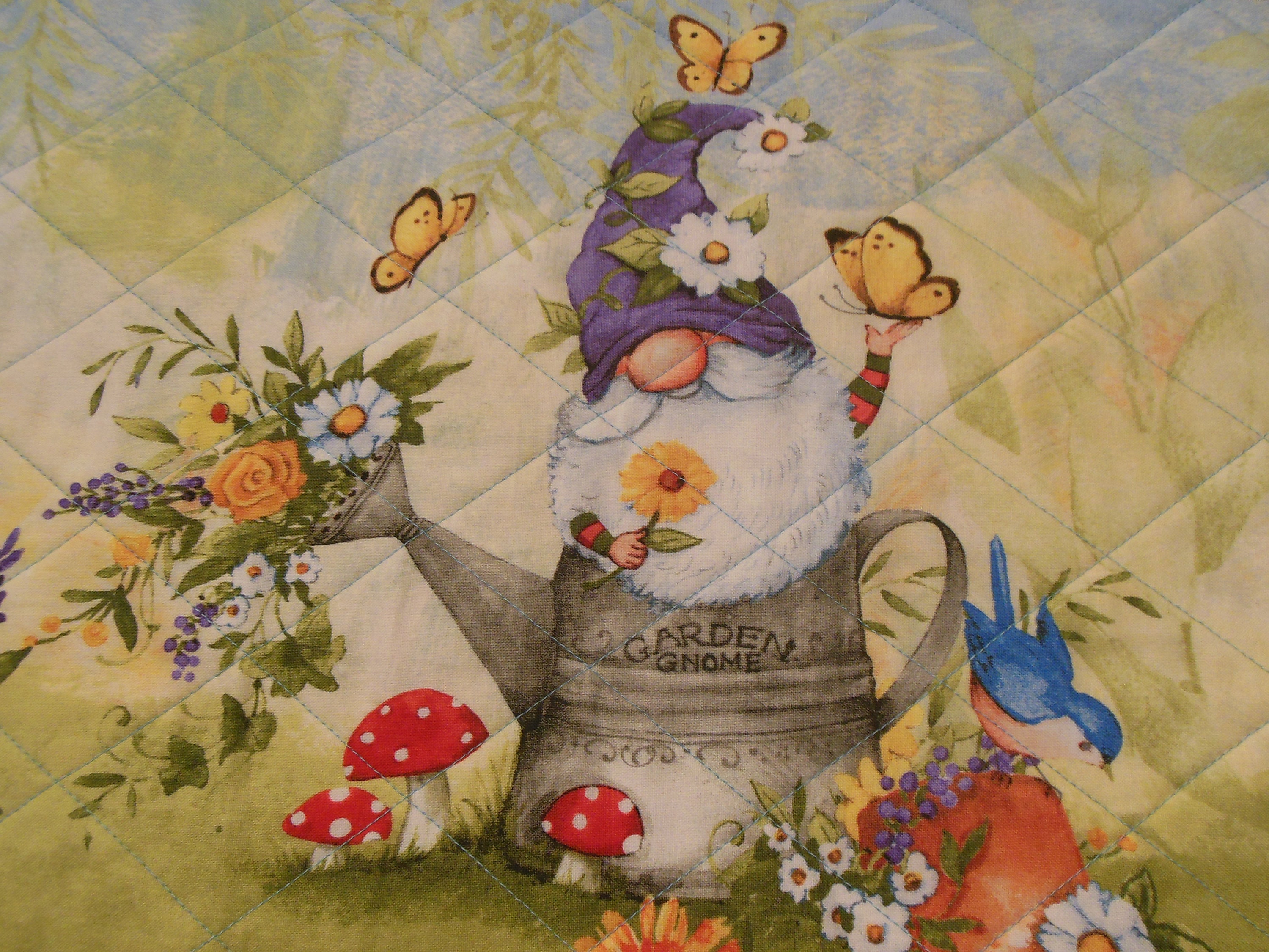 Quilted Gnome Table Topper. - Etsy