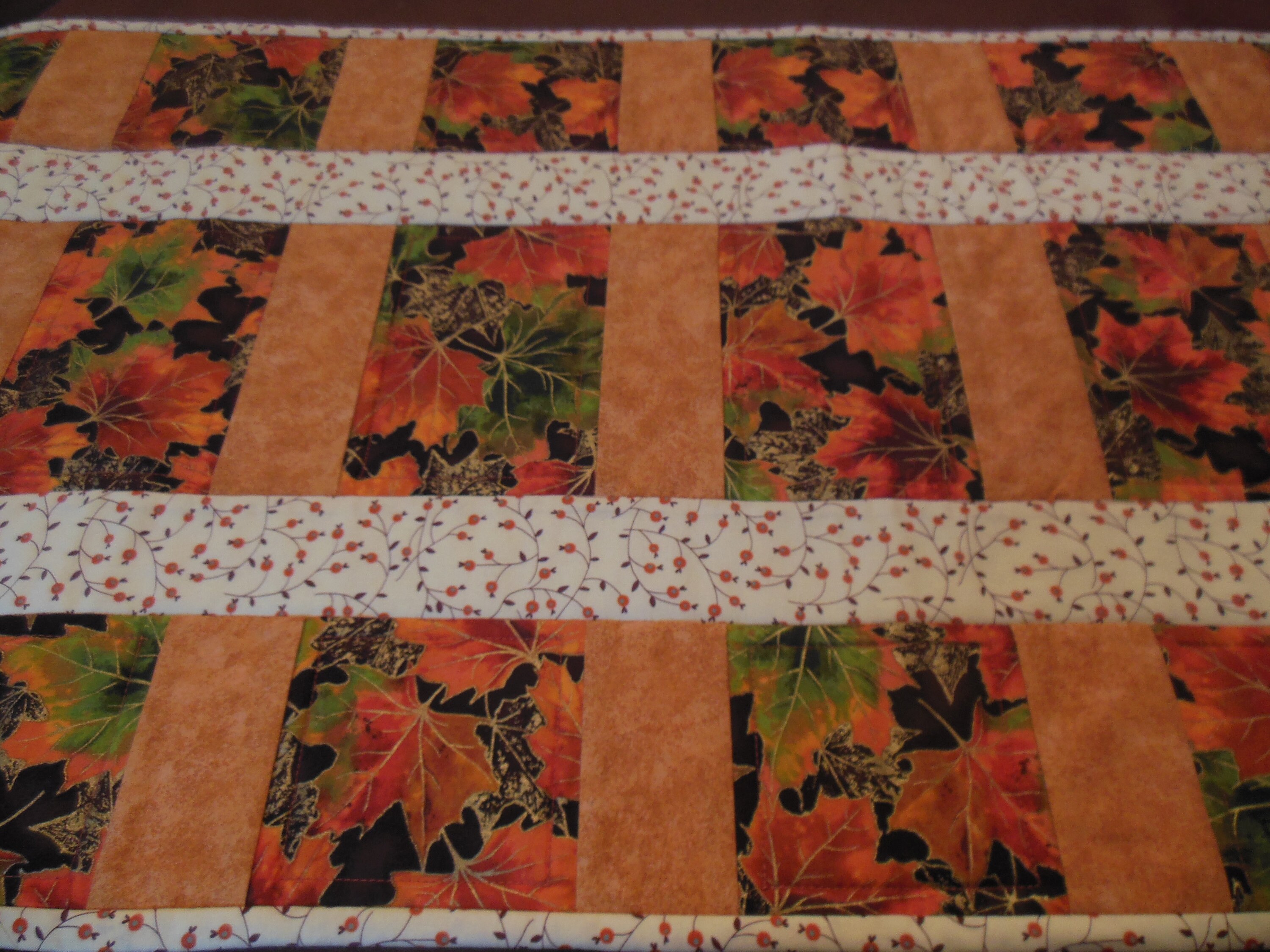 Quilted Fall Table Runner. - Etsy