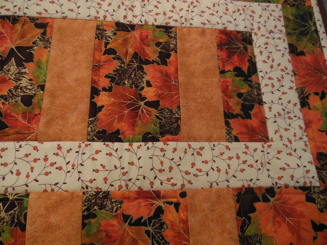 Quilted Fall Table Runner. - Etsy