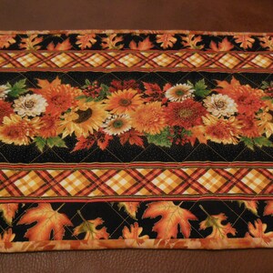 Quilted Autumn Table Runner. - Etsy
