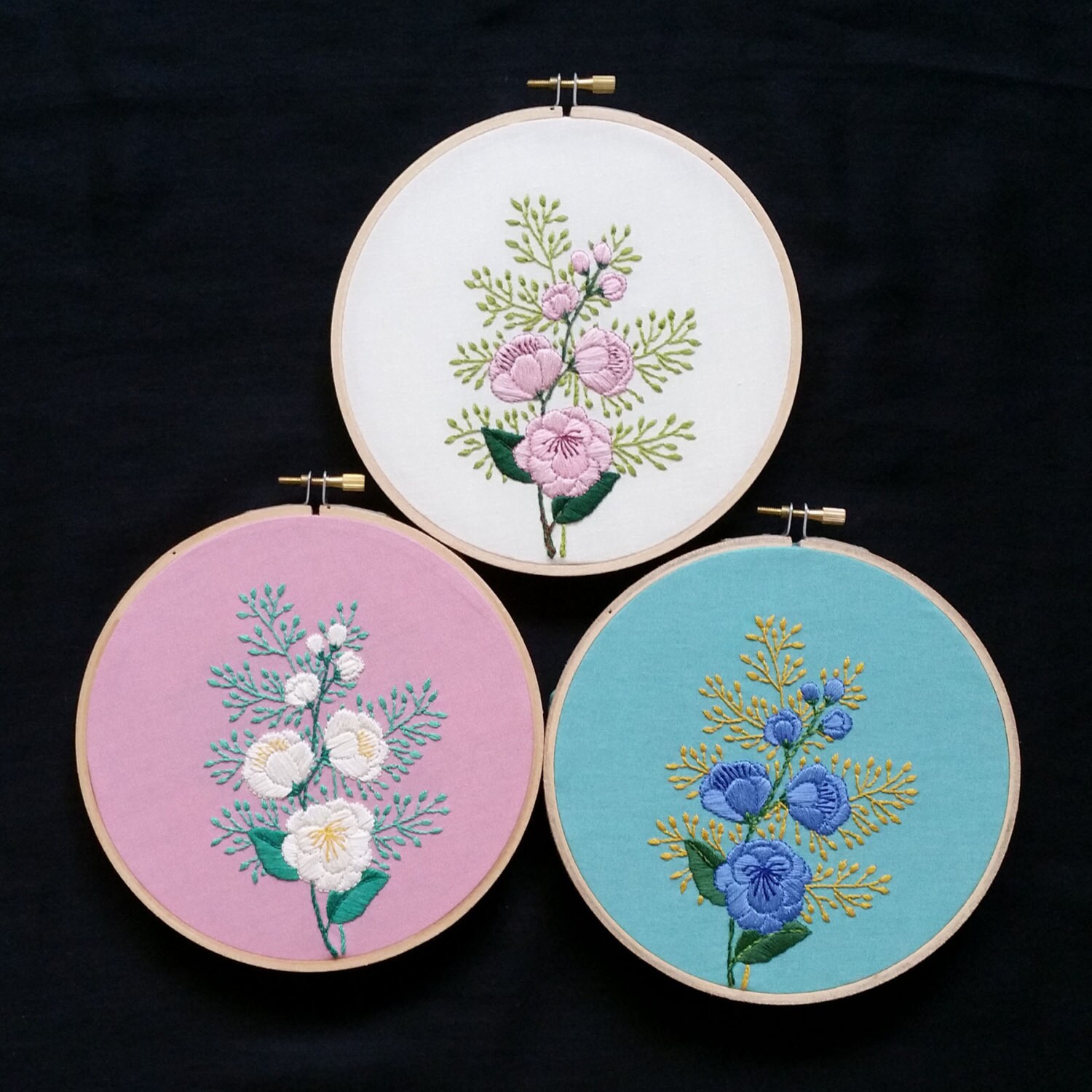 PDF Embroidery Pattern for Floral Sprig by Galemofre - Etsy