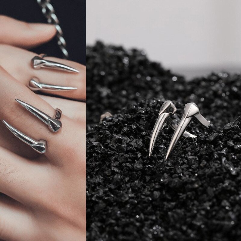 Vintage Gothic Fang Rings for Men and Women - Etsy