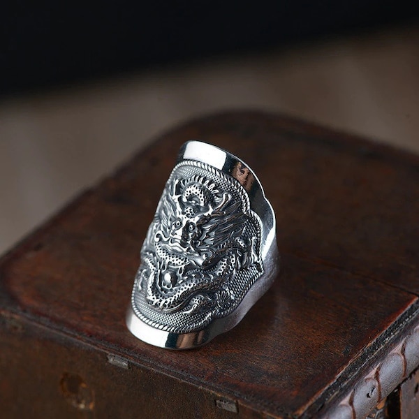 Chinese Dragon Ring - Etsy
