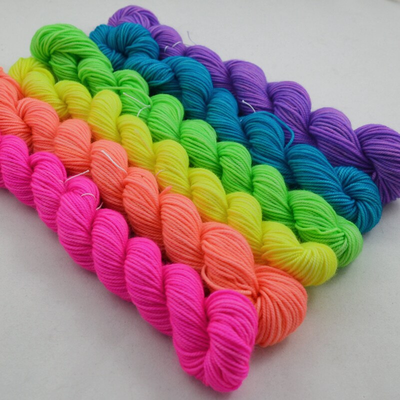 Neon Yellow Yarn - Etsy