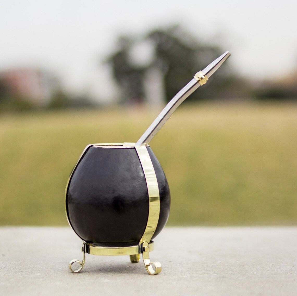 Yerba Mate Gourd Tea Gourd With Silver Detail Authentic - Etsy