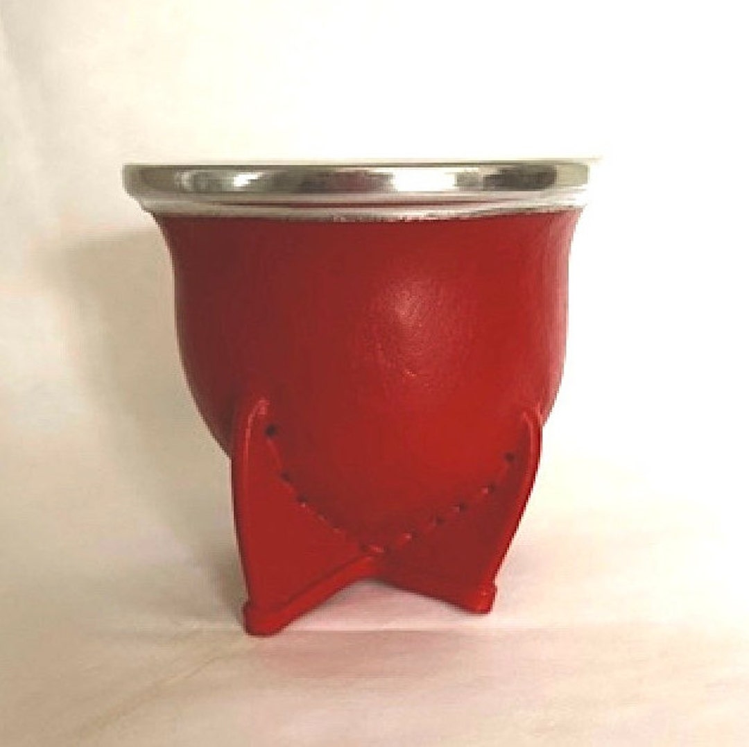 Yerba Mate Leather Gourd| Imperial Leather Gourd for Yerba Mate | Real ...