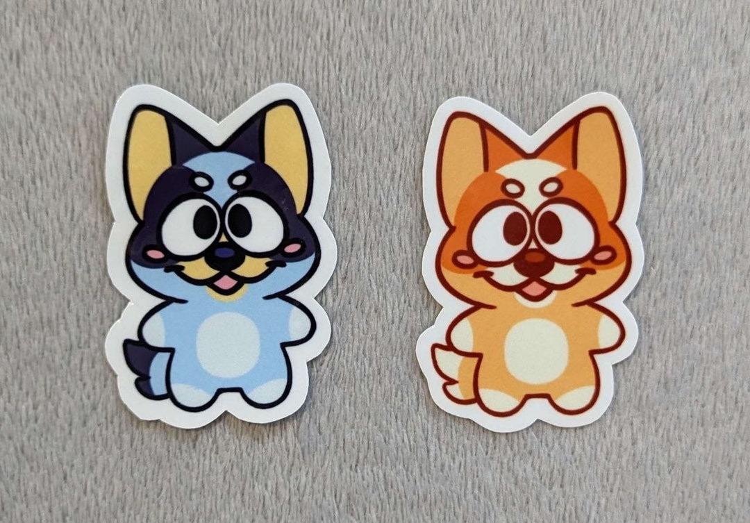 VINYL Bluey Sticker Set - Etsy