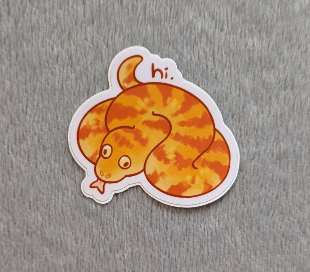 VINYL Arabian Sand Boa Sticker - Etsy