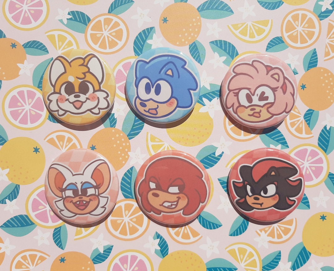 1.75" Sonic Buttons - Etsy