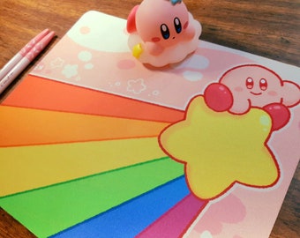 Pink Kirby, Kawaii Kirby Mouse Pad, Cute Kirby, Custom Mousepad ...