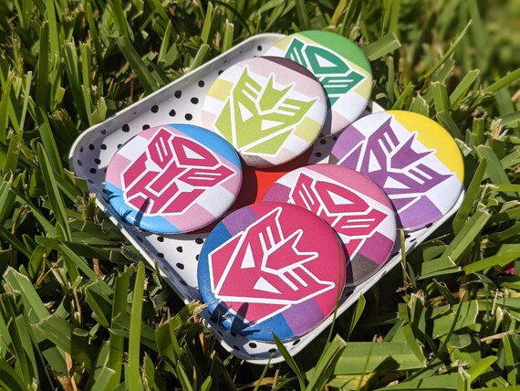 1.75 Transformers Autobot/decepticon Pride Buttons | Etsy