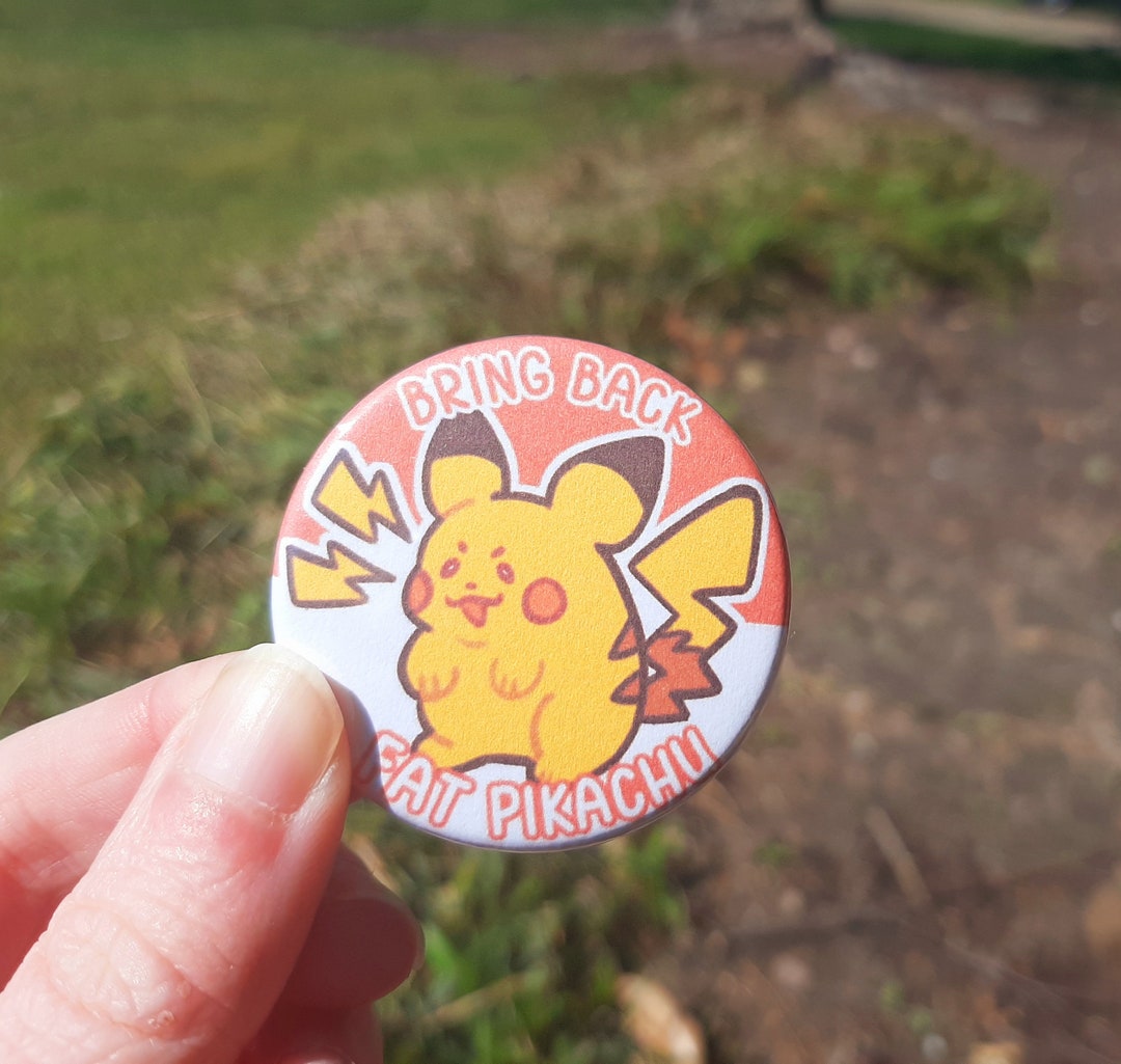 1.75" Fat Pikachu Button - Etsy