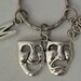 Drama Mask Keyring, Drama Teacher Keyring Gift, Drama Student Keyring ...