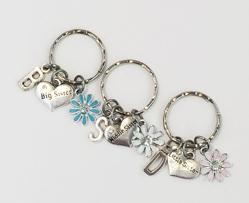 Sister Keyring Gift, Big Sister Keyring, Middle Sister Keyring, Little ...