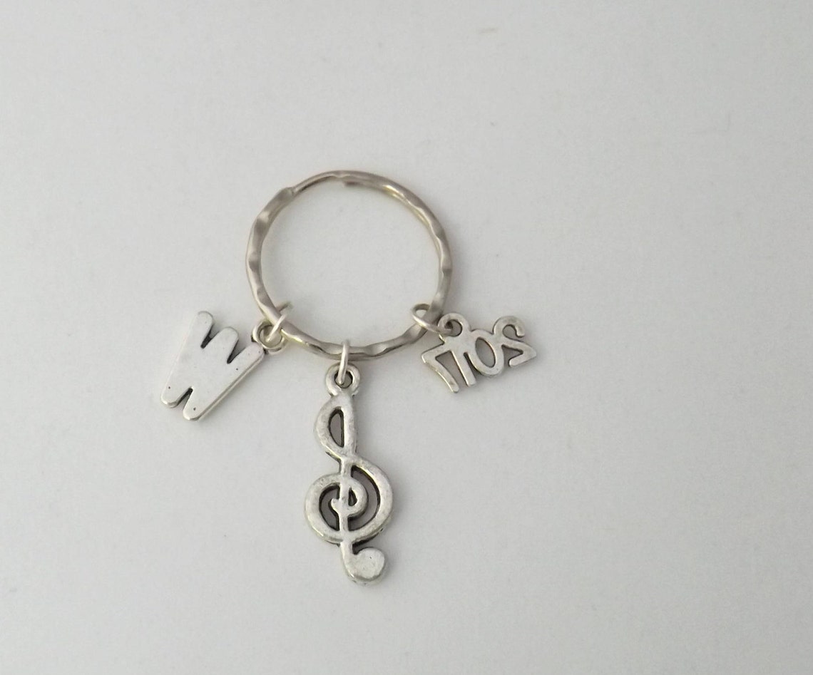 Treble Clef Music Keyring Music Note Keyring Music Lover - Etsy UK