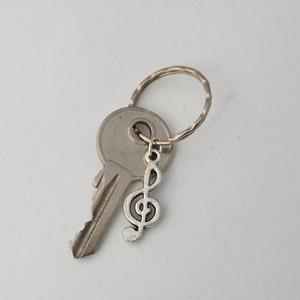 Treble Clef Music Keyring, Music Note Keyring, Music Lover Keyring ...