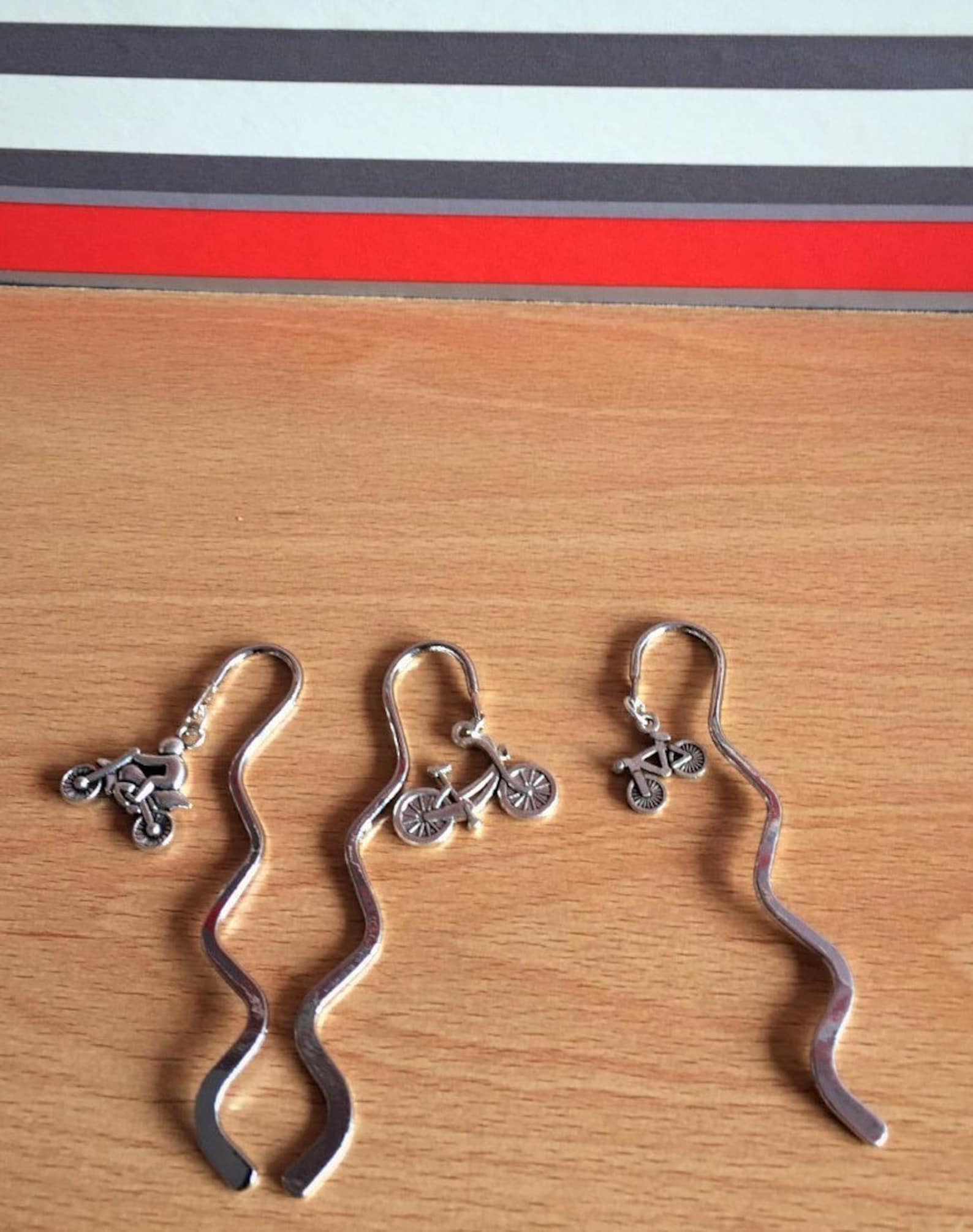 Bike Bookmarks: Motorbike Bookmark Ornate Push Bike Pedal - Etsy