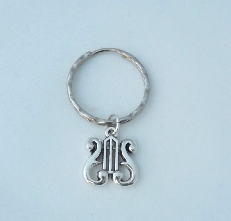 Harp Keyring String Musical Instrument Key Chain Gift for - Etsy