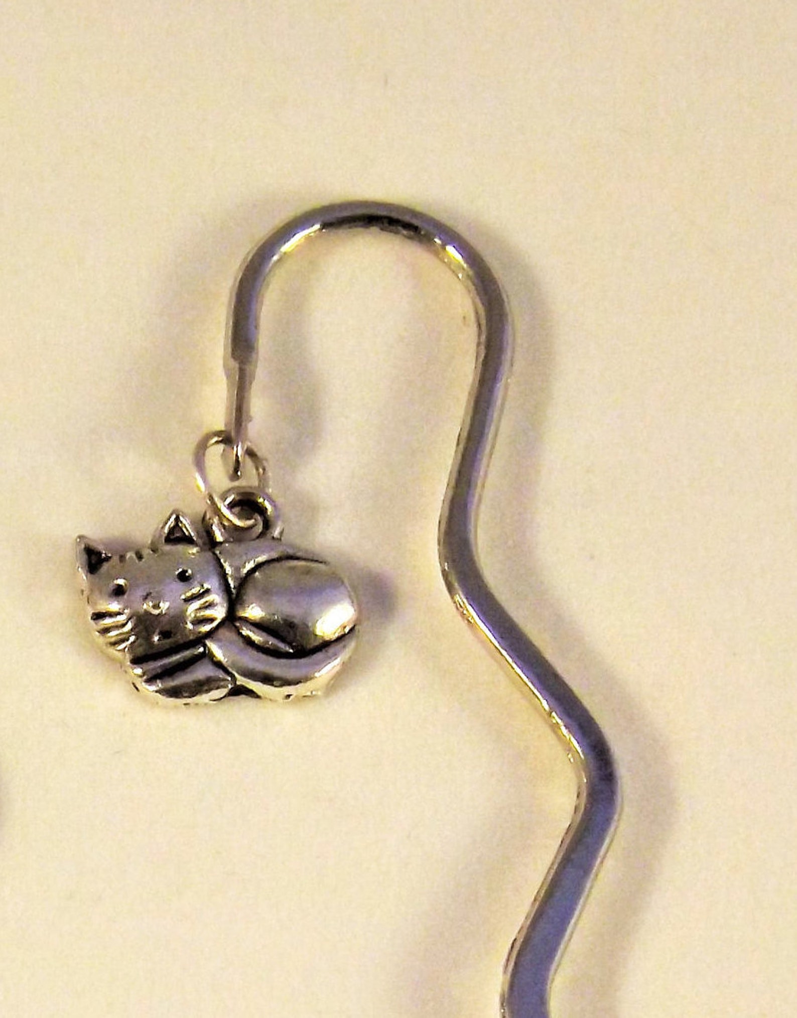 Handcrafted pet cat metal bookmark cat lover gift feline | Etsy