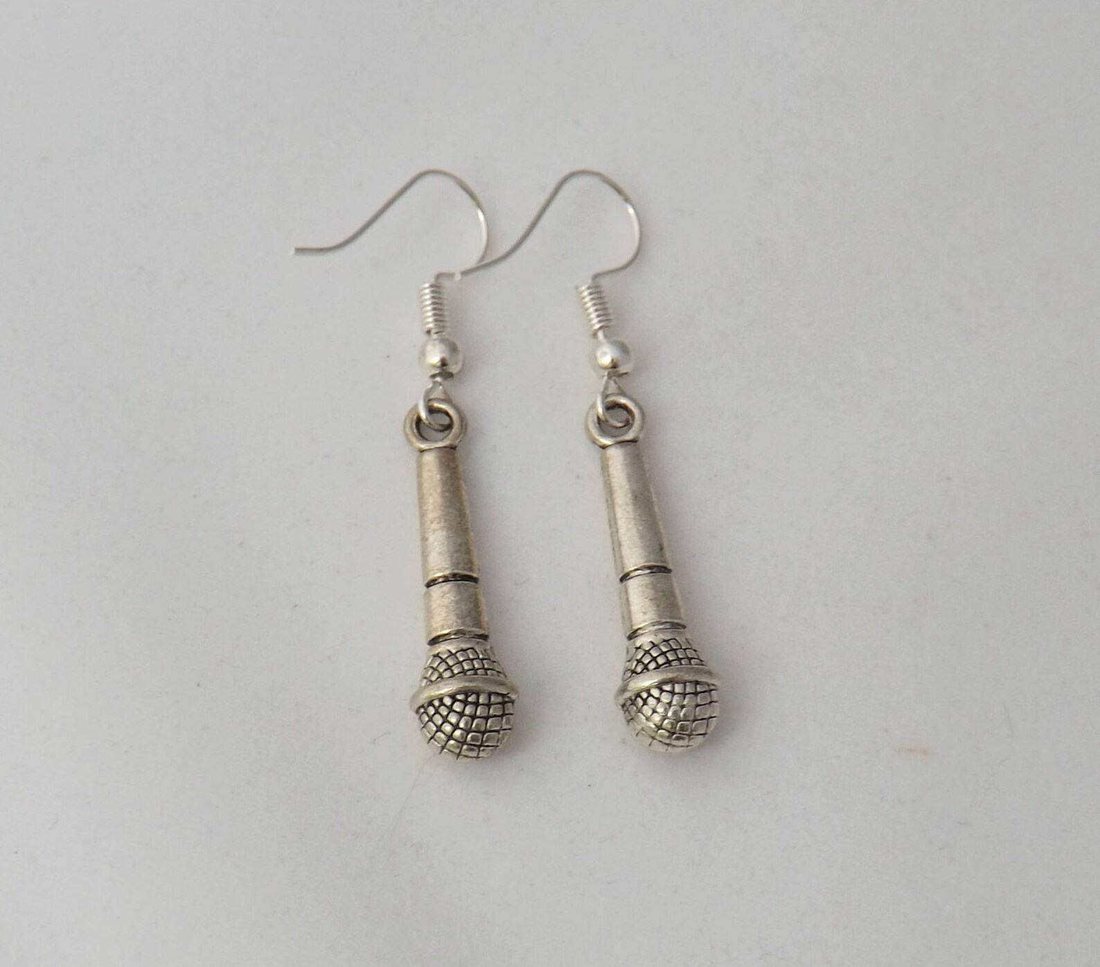 Musical Microphone Earrings Gift Musician Gift Music Student - Etsy